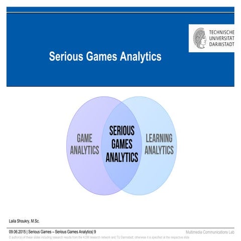 Serious Games Analytics - Lecture at TU Darmstadt | PDF