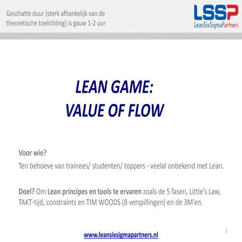 LSSP Lean Game | PDF
