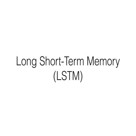 LSTM | PPT | Free Download