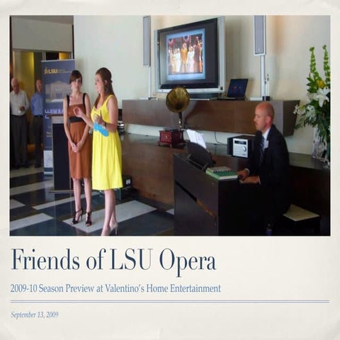 LSU 2009-10 Opera Season Preview | PPT