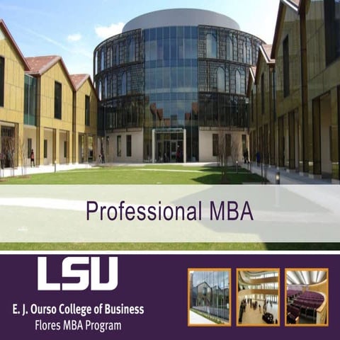 The LSU Flores Professional MBA (PMBA) | PDF