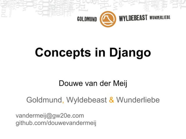 Concepts In Django Ppt