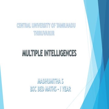 MULTIPLE INTELLIGENCE | PPT