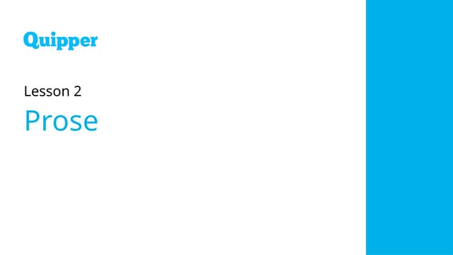 Elements of prose | PPTX