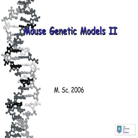 Introduction to Mouse genetic model second | PPT