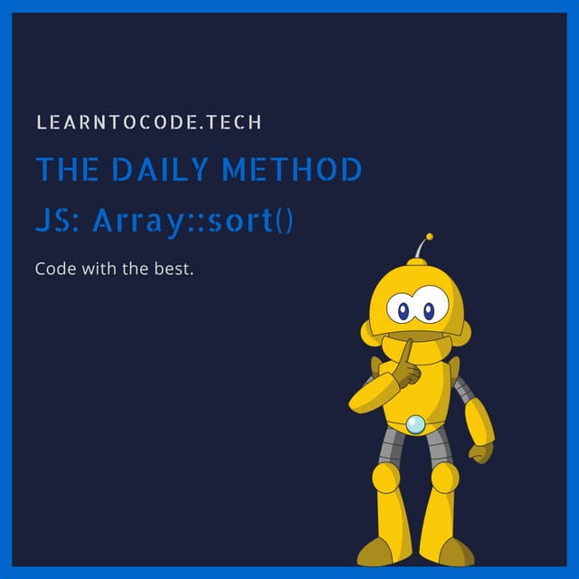 The Daily Method Js Arrayssort Pdf Web Development Internet