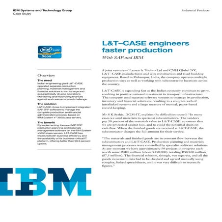 L&T–CASE engineers faster production | PDF