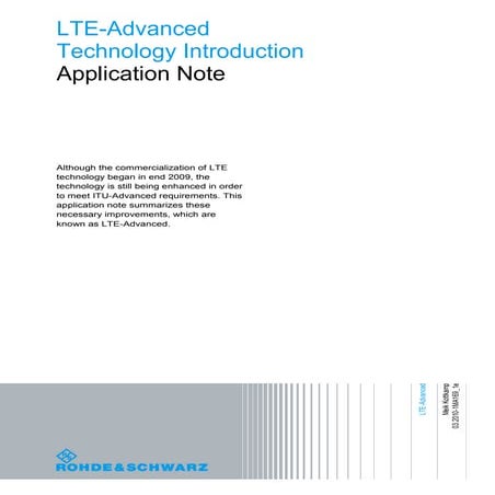 LTE Advanced Technology Introduction | PDF
