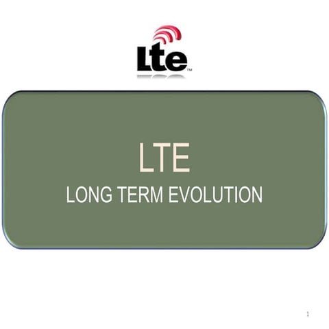Introduction to LTE | PPTX
