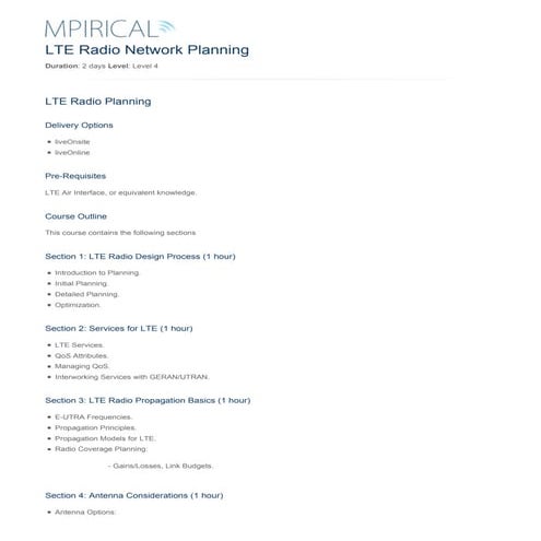 Lte radio network planning | PDF