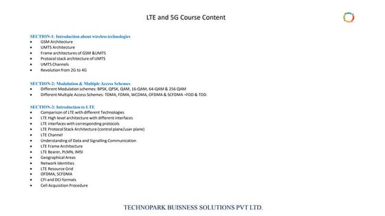 5G Protocol Testing_Course Content.pdf | Computer Networking | Computing