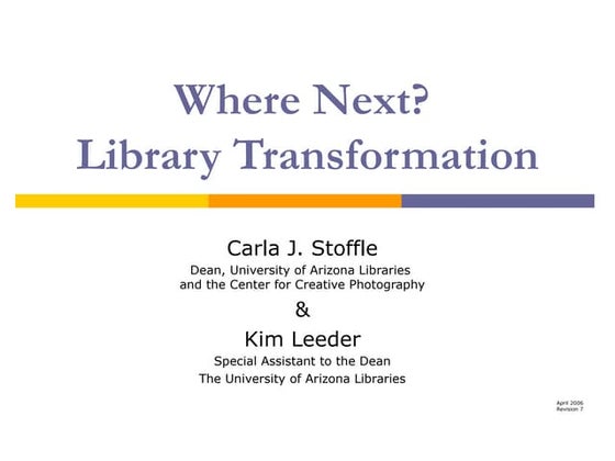 Before and After: Library Transformation | PPT