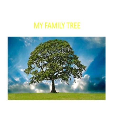 My family tree | PPTX