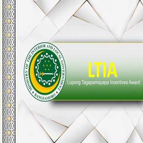LTIA Training Presentation FOR BARANGAY LUPON | PPTX