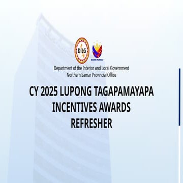 LTIA Training Presentation FOR BARANGAY LUPON | PPTX