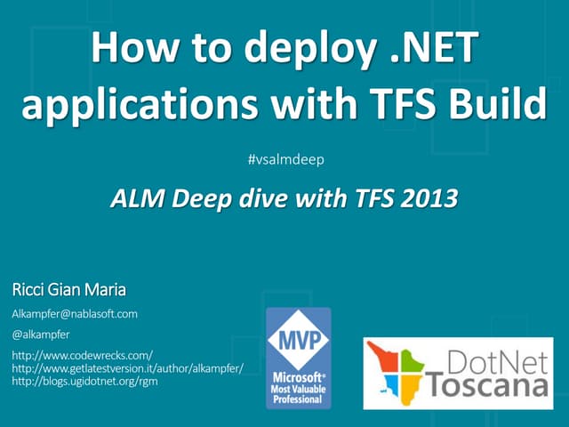 Deploy applications with TFS Build | PPT Deploy applications with TFS Build | PPT
