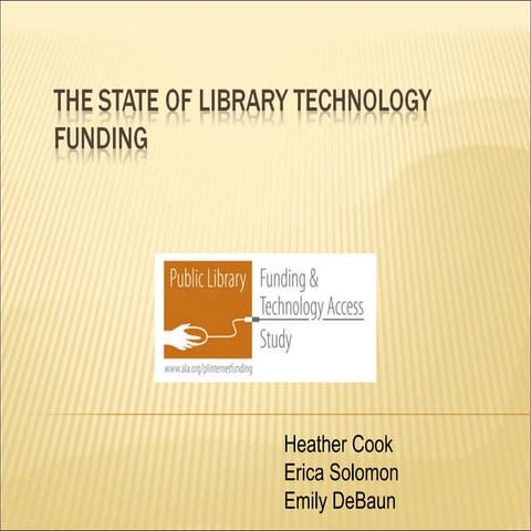 Library funding presentation | KEY