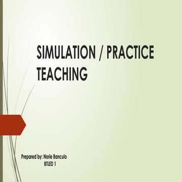 LTS II - SIMULATION TEACHING.pptx slides | PPTX