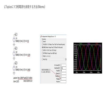 LTspiceにて3相電源を表現する方法(Memo) | PPTX