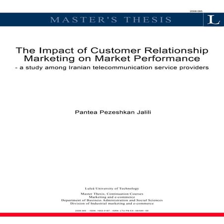 Marketing Thesis Report 1 | PDF | Marketing and Advertising | Business