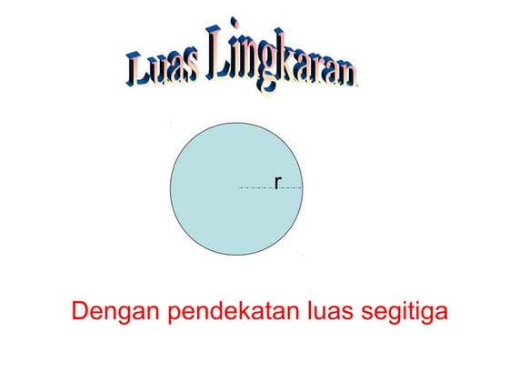 Luas lingkaran | PPT