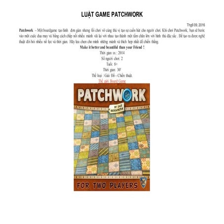 Luat choi patch work | DOCX