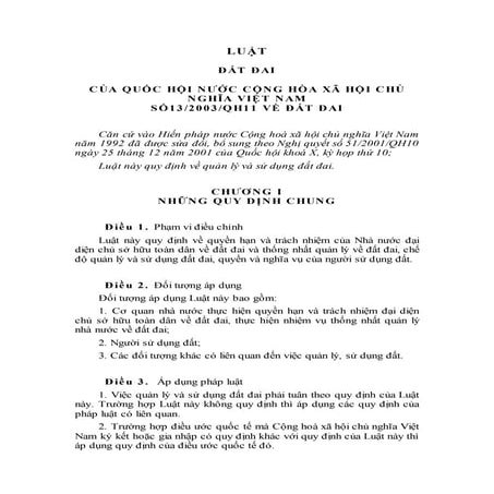 Luat dat dai 2013 | PDF