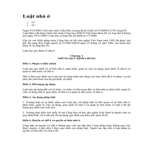 Luat nha o | DOC