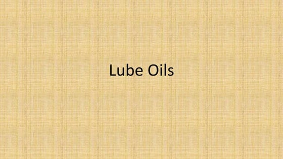 Lubricants | PPT