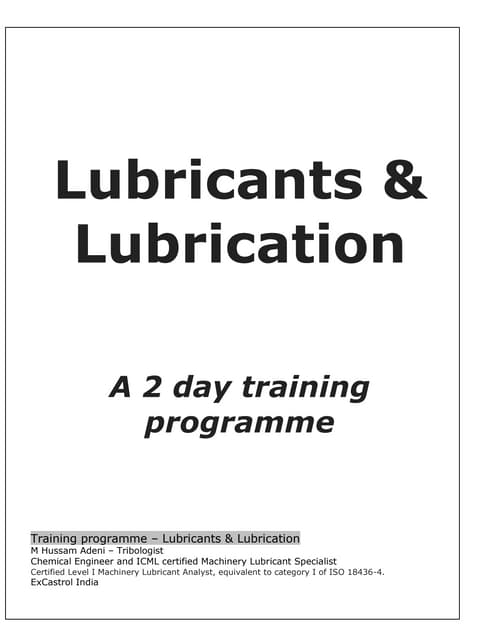 Cement plant lubrication | PDF | Geology | Science