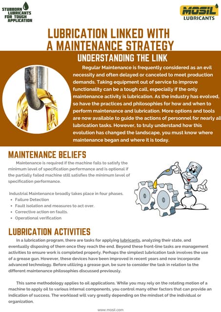 4 types of lubrication practices you may choose from | PPTX