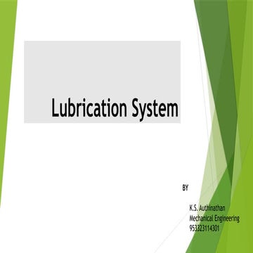 lubrication system ppt.pptx system for cooling | PPTX
