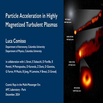 Particle Acceleration in Highly Magnetized Turbulent Plasmas by Luca Comisso | PPT