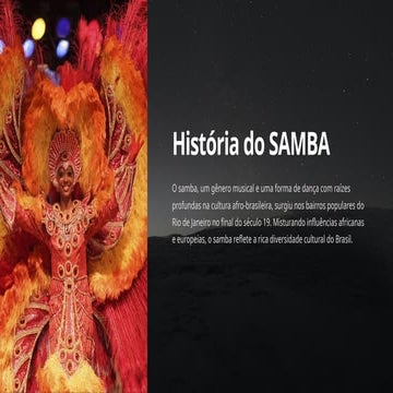 História do Samba: origem, características e gêneros | PPTX
