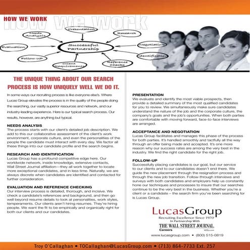 Lucas Group How We Work | PDF