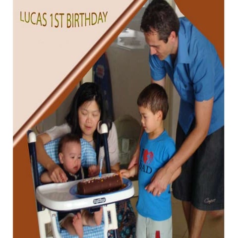 Lucas 1st birthday party thank you | PPT