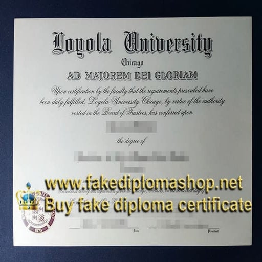 LUC diploma, Loyola University Chicago diploma | PPT