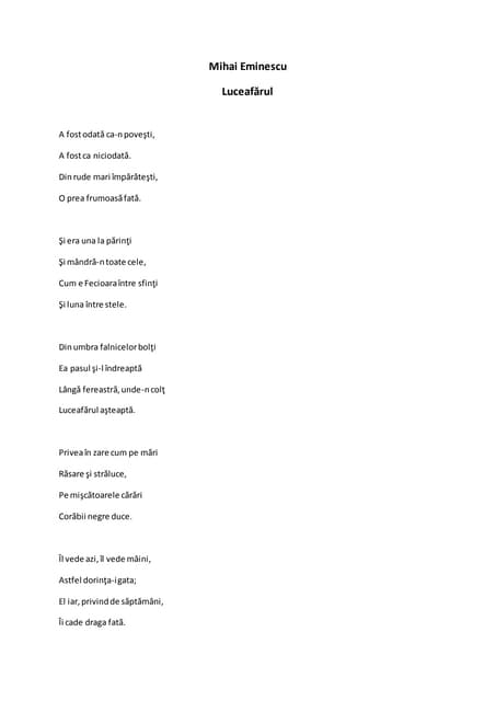 Luceafarul | PDF