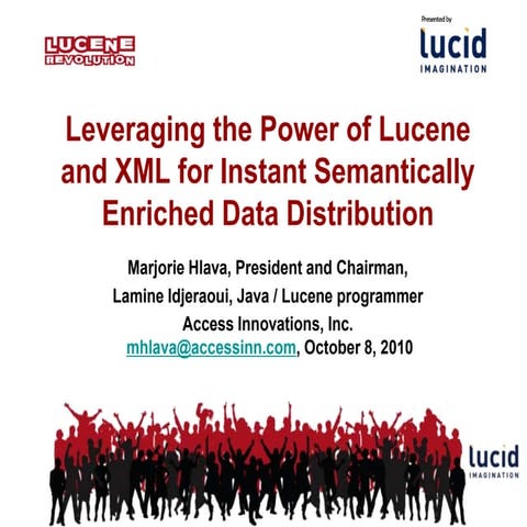 Lucene revolution with Data Harmony | PPT