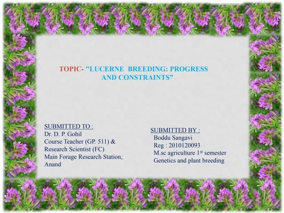 Mating designs.. | PPTX