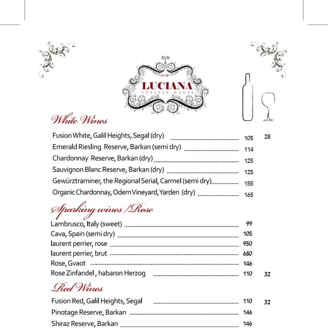 Luciana drinks menu june13 | PDF