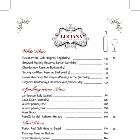 Luciana main menu june13 vertical | PDF