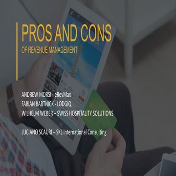 BTO2017 | TEN - The Prons and Cons of Revenue - Luciano Scauri | PPTX