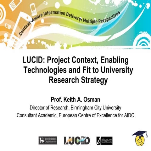 LUCID project context - Professor Keith Osman | PPT