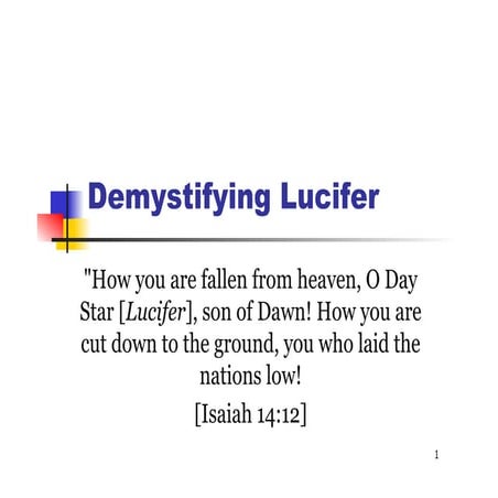 Demystifying Lucifer | PDF