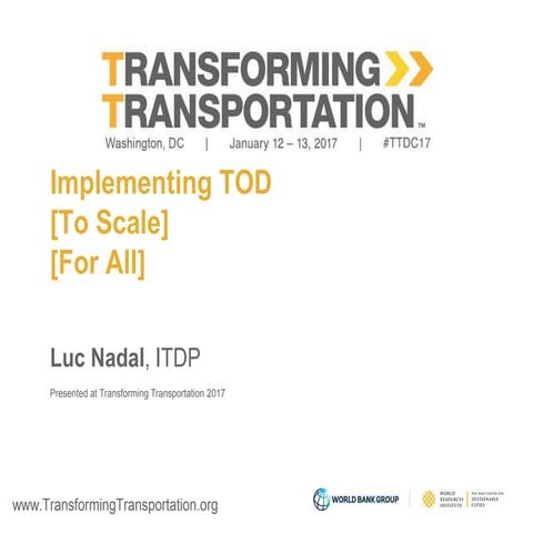 Implementing TOD [To Scale] [For All] | PDF