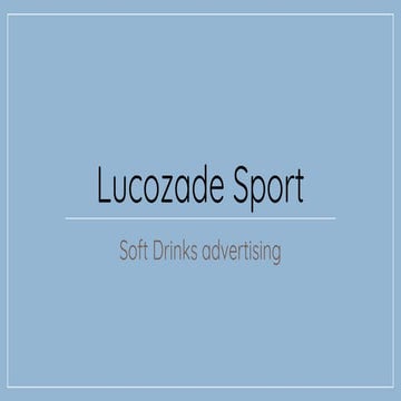 Lucozade | PPTX
