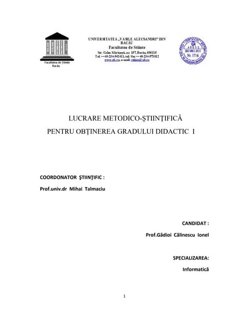 Analiza informatiei | PPT