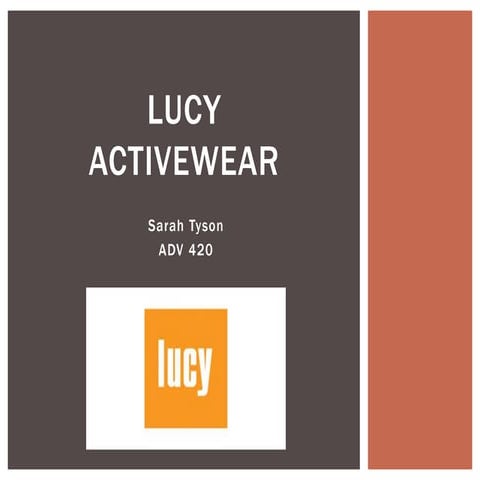 Lucy activewear | PPTX