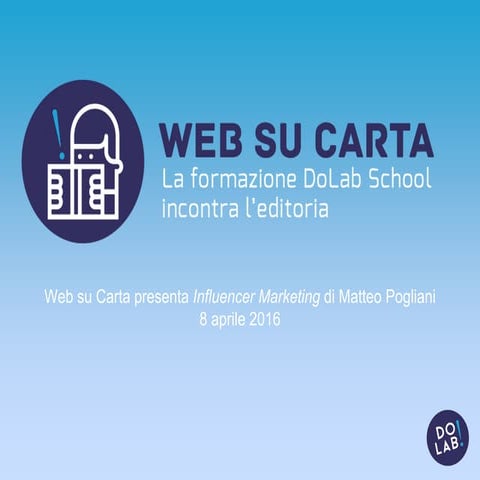 Ludovica De Luca: Come si gestisce efficacemente un blog? | PPT